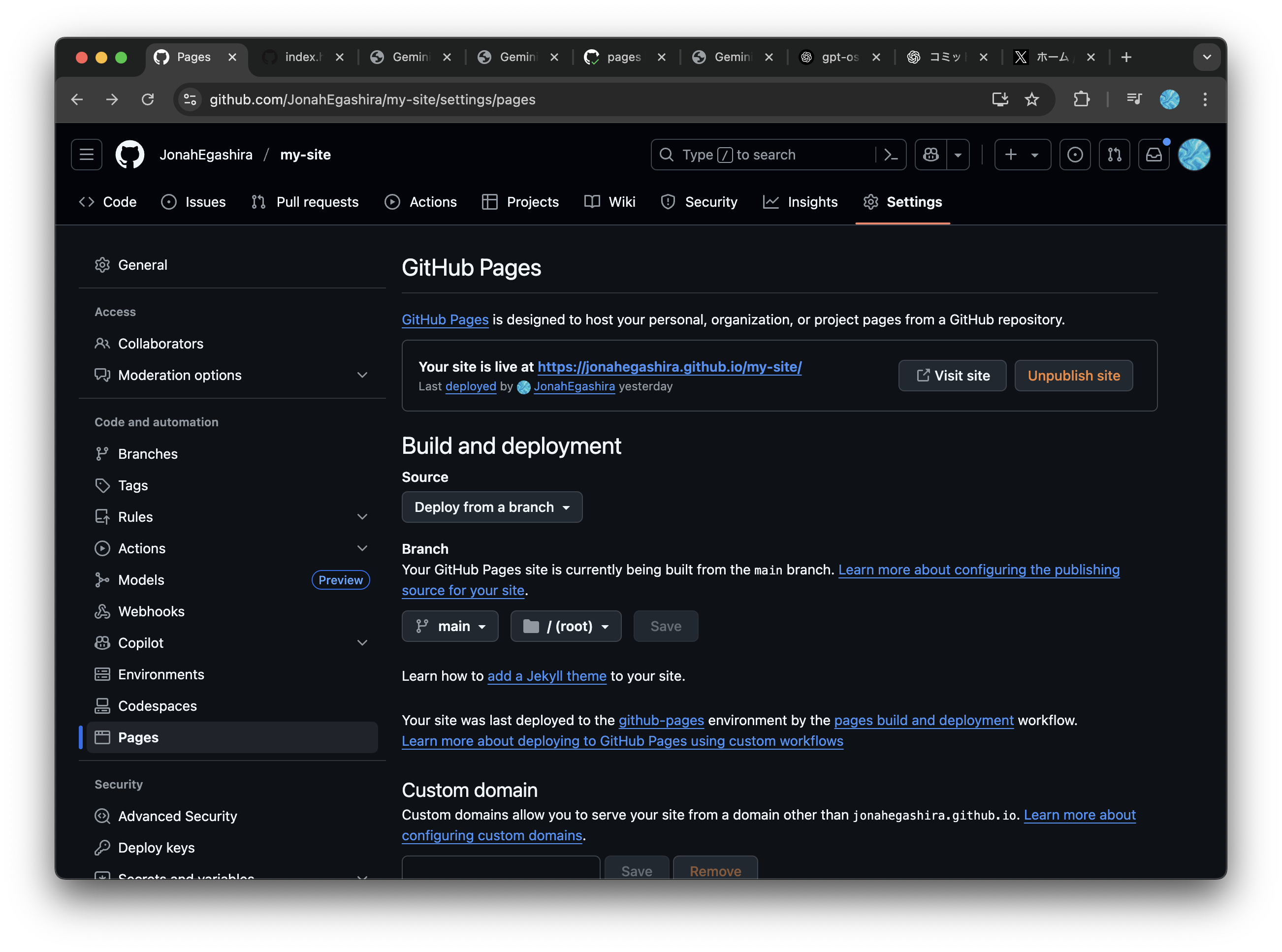 GitHub Pagesへデプロイ | codex-github-pages